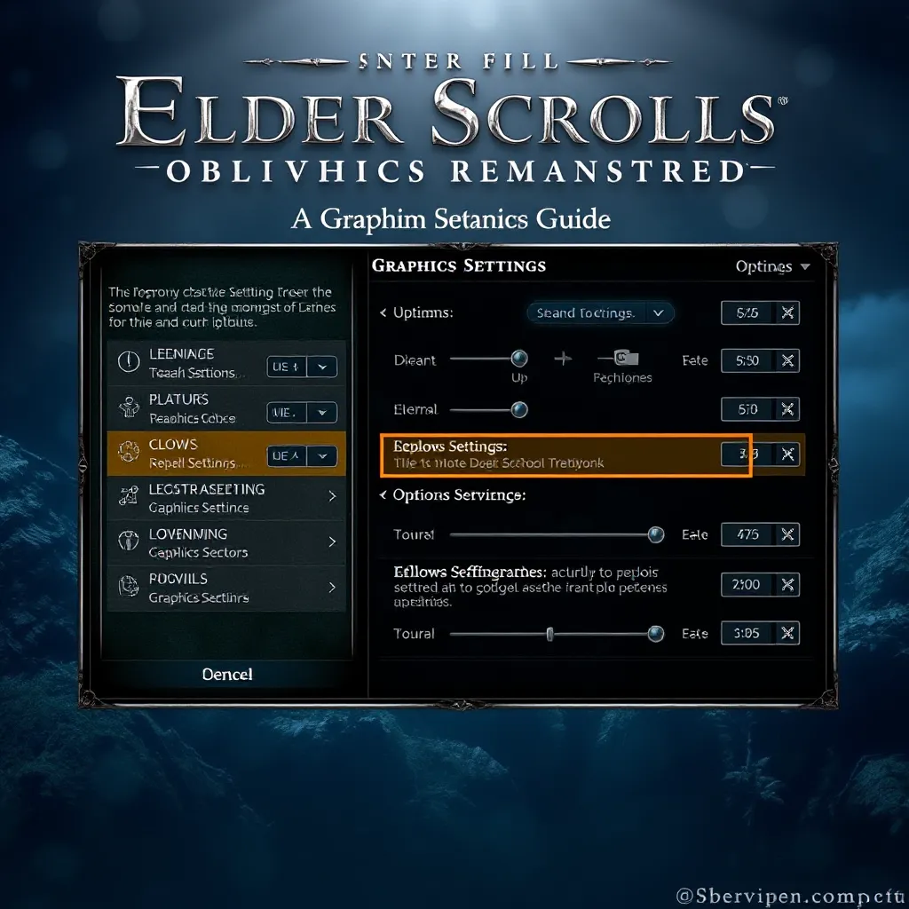Elder Scrolls Oblivion Remastered: Graphics Settings Guide : LevelUpTalk