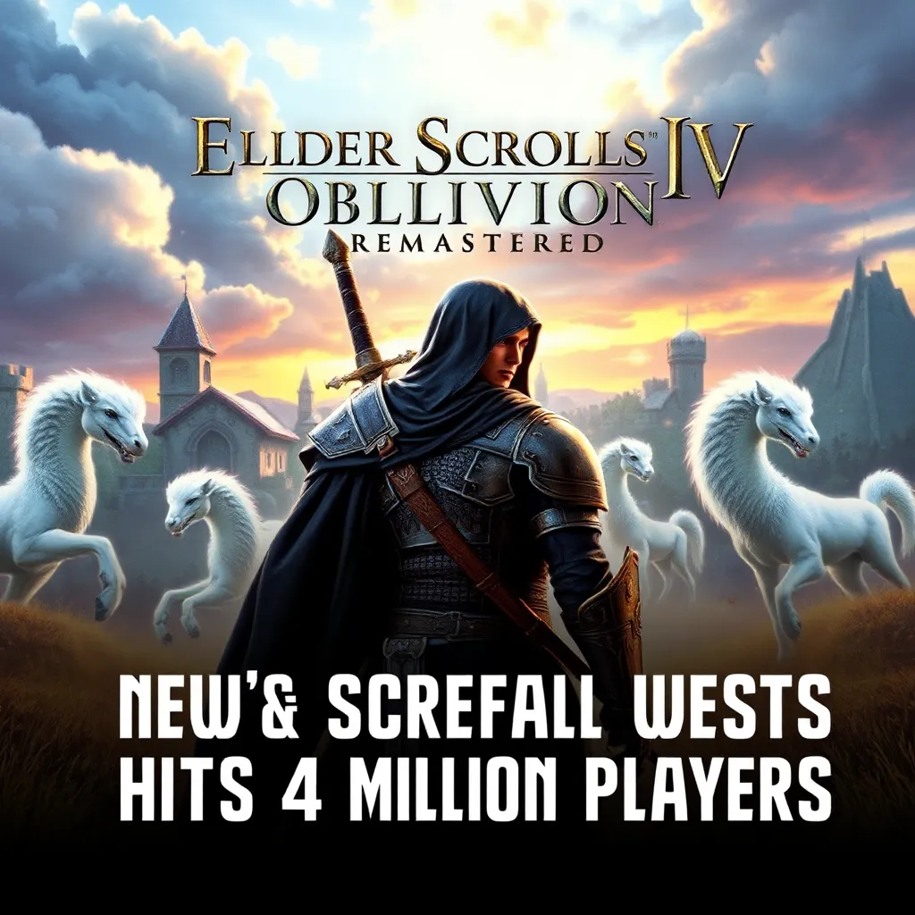 Elder Scrolls IV: Oblivion Remastered Hits 4 Million Players : LevelUpTalk