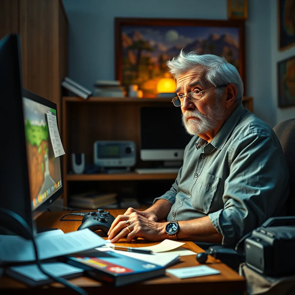Elderly Gamer Struggles with Minecraft Installation : LevelUpTalk