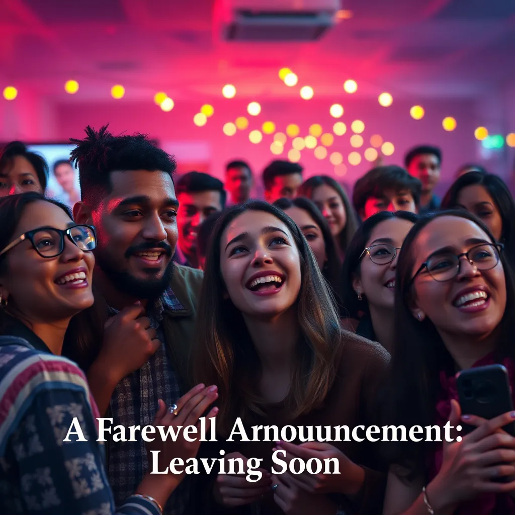 A Farewell Announcement: Leaving Soon : LevelUpTalk