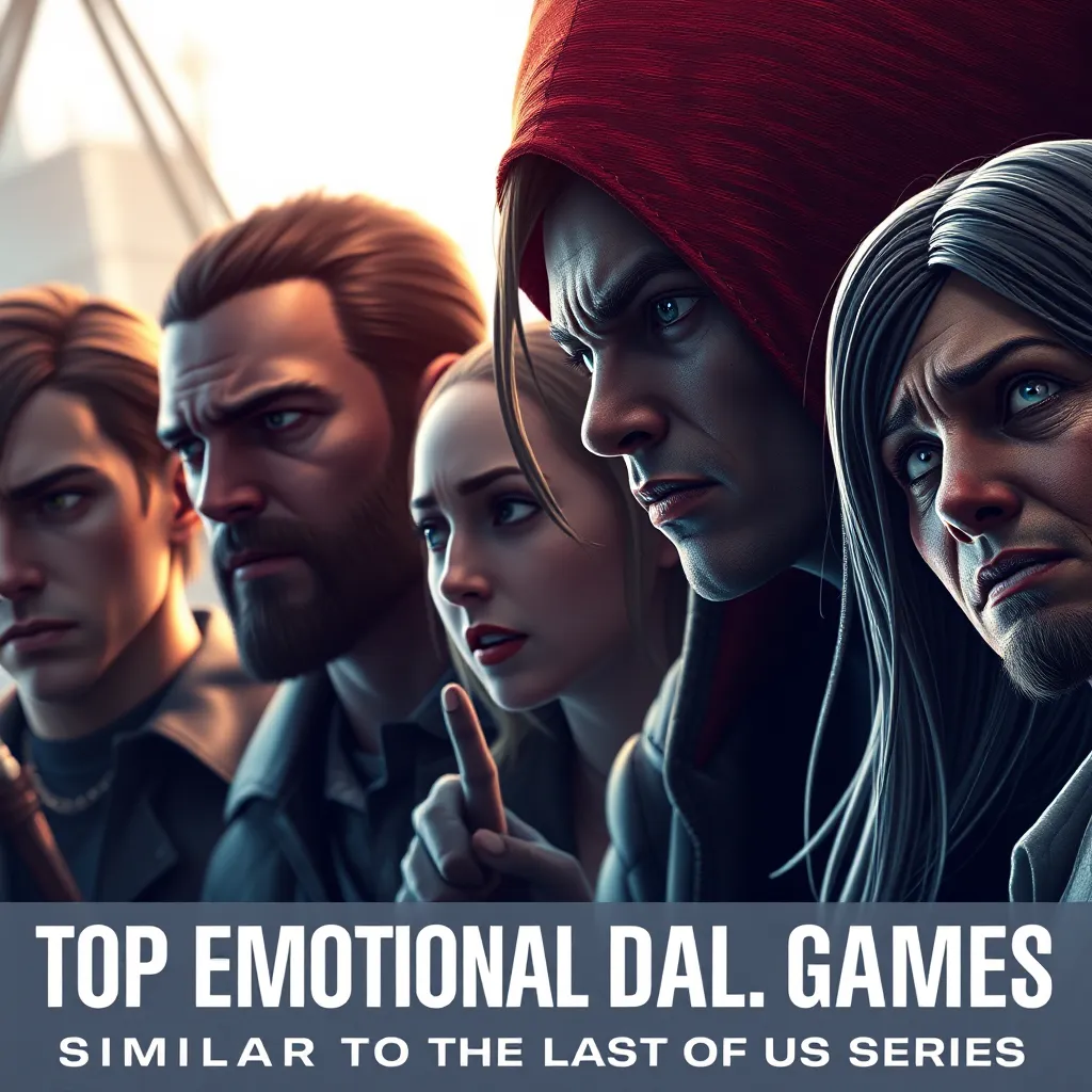 Top Emotional Games Similar to The Last of Us Series : LevelUpTalk
