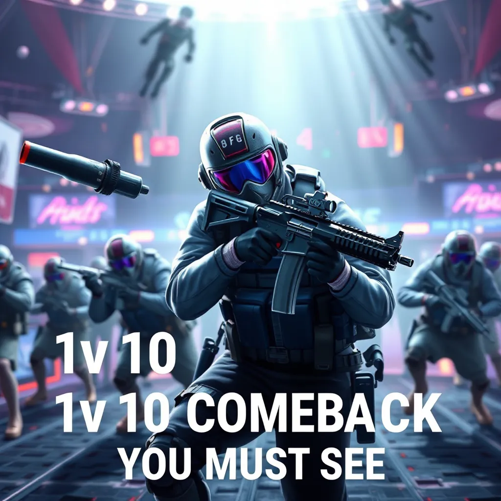 Epic 1v10 Comeback with the Semi-Auto You Must See! : LevelUpTalk