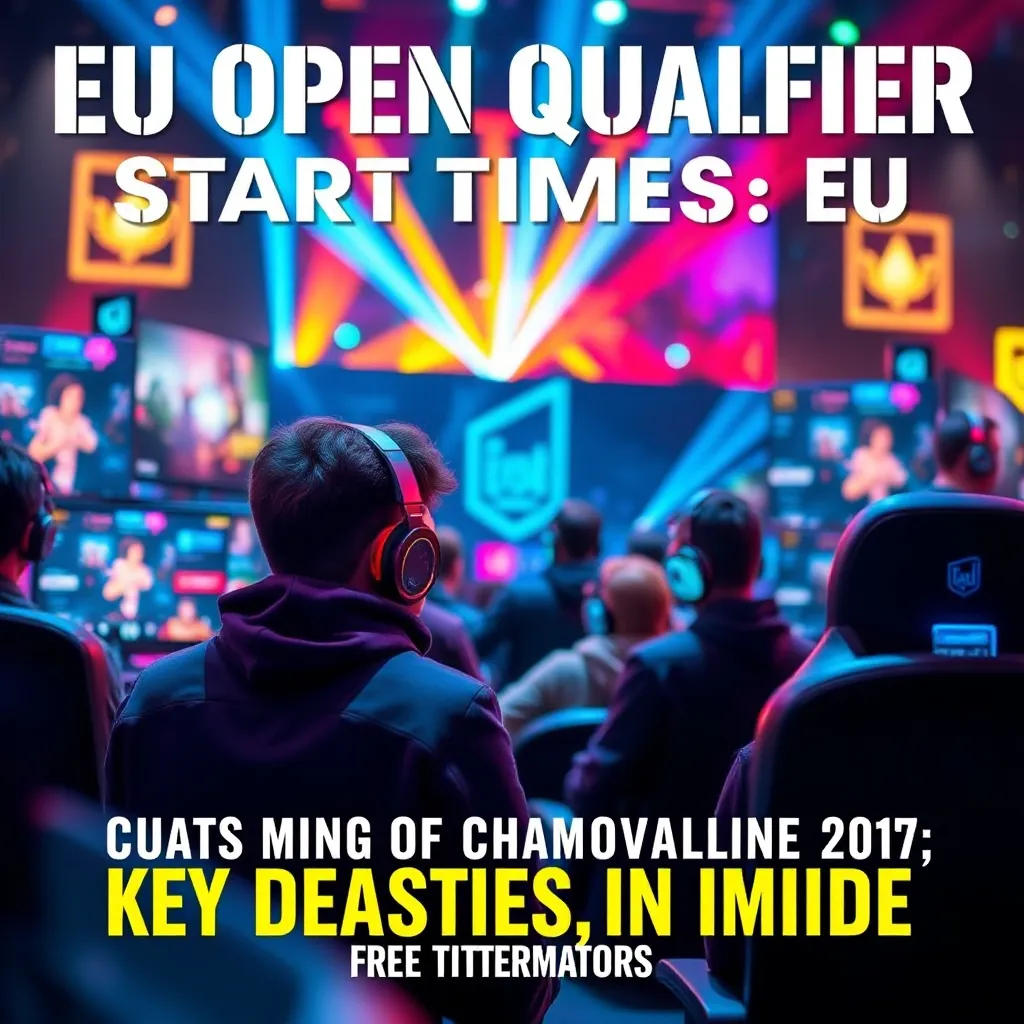 Open Qualifier Start Times for EU: Key Details Inside : LevelUpTalk