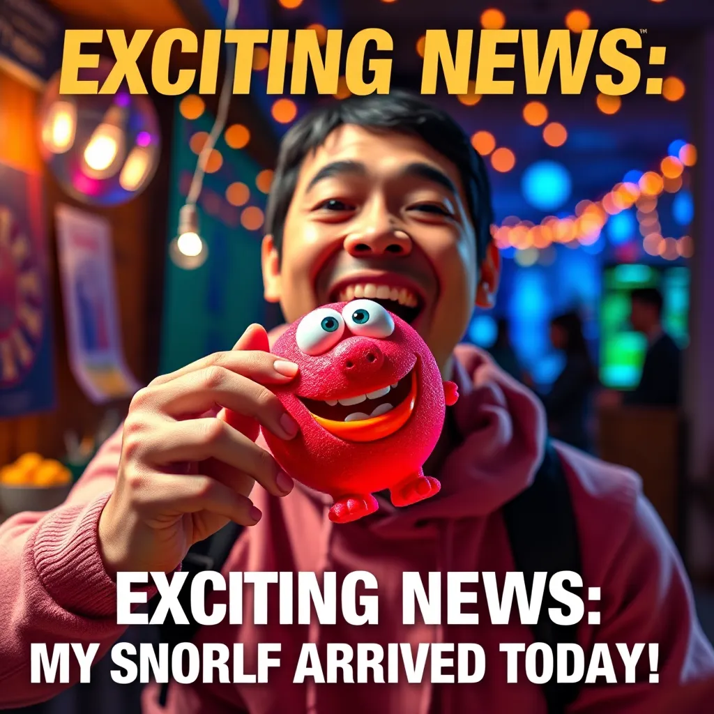 Exciting News: My Snorf Has Finally Arrived Today! : LevelUpTalk