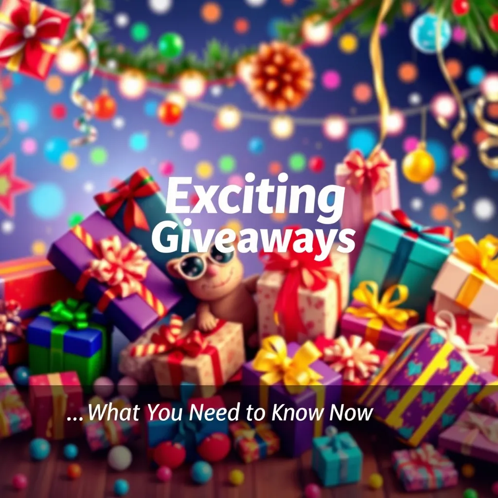 Exciting Giveaways: What You Need to Know Now : LevelUpTalk