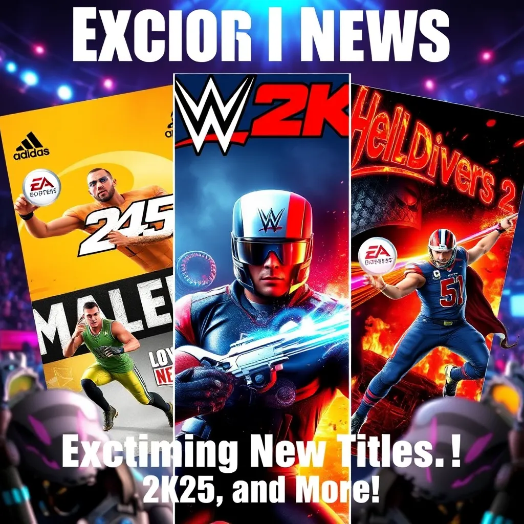 Exciting New Titles: Madden 25, WWE 2K25, and More! : LevelUpTalk