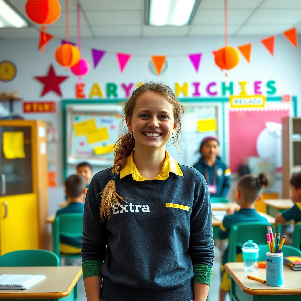 ExtraEmily's First Day as a Teacher: A New Journey : LevelUpTalk