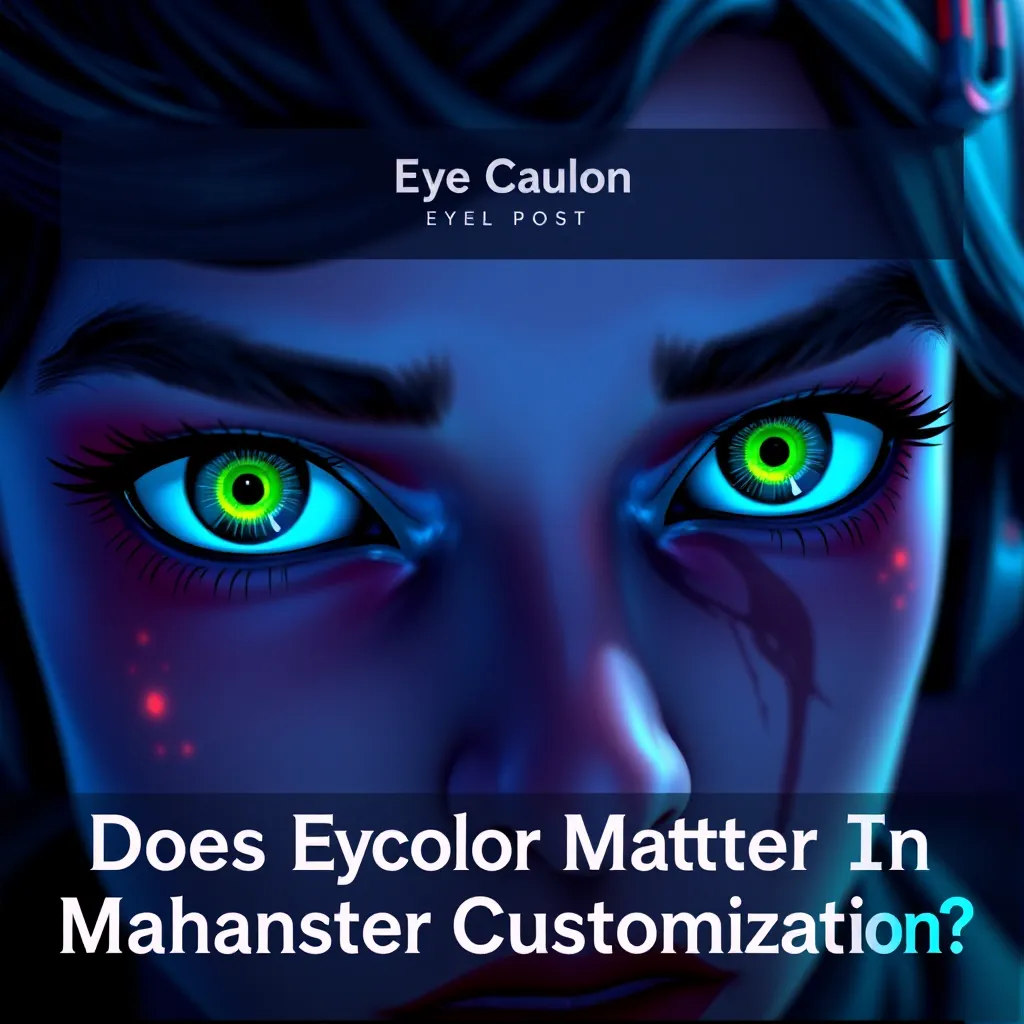 Does Eye Color Matter in Character Customization? : LevelUpTalk