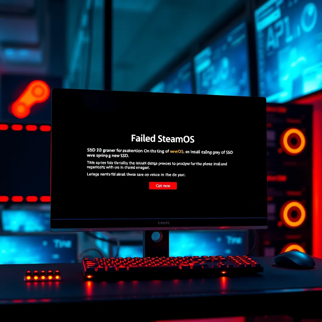 SSD Installation Issue: Wipe Device & Install SteamOS Fails : LevelUpTalk