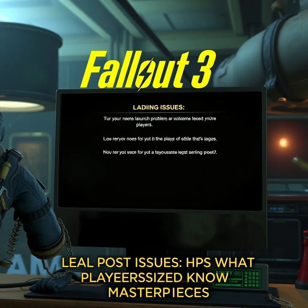 Fallout 3 GOTY Launch Issues: What Players Need to Know : LevelUpTalk