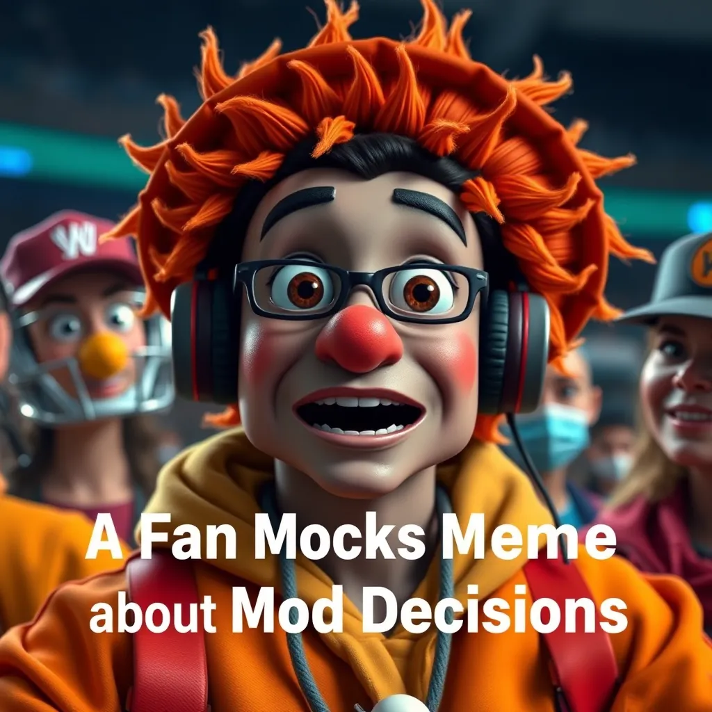 A Fan Mocks Mod Decisions with Viral Meme Craze : LevelUpTalk