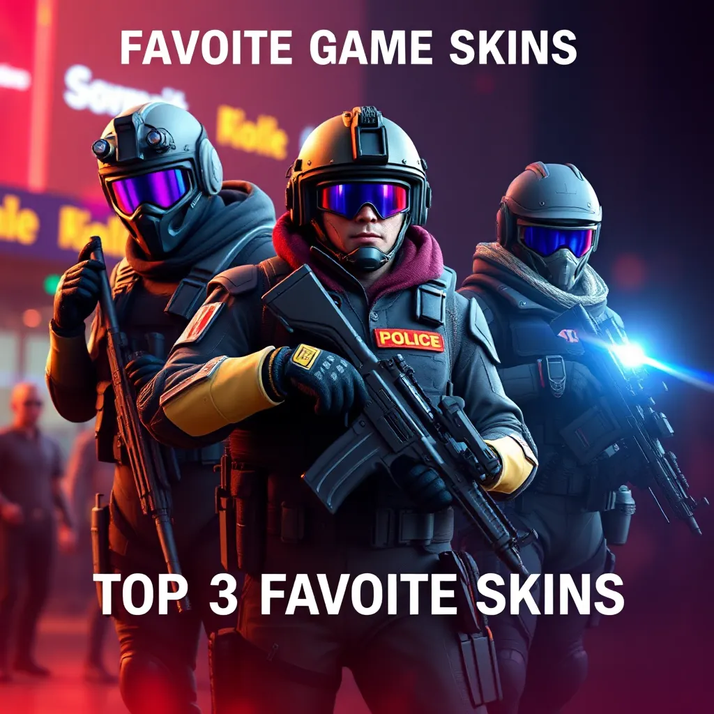 Top 3 Favorite Skins: Riot Police, General & More! : LevelUpTalk