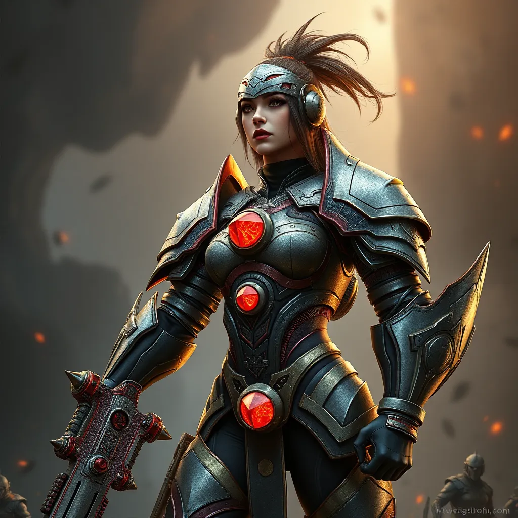 Day 18: Sexy Impractically-Armored Female Doom Slayer Art : LevelUpTalk