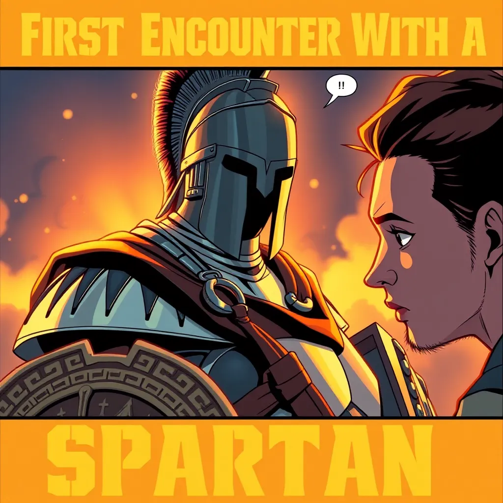 First Encounter with a Spartan: A Unique Comic Experience : LevelUpTalk
