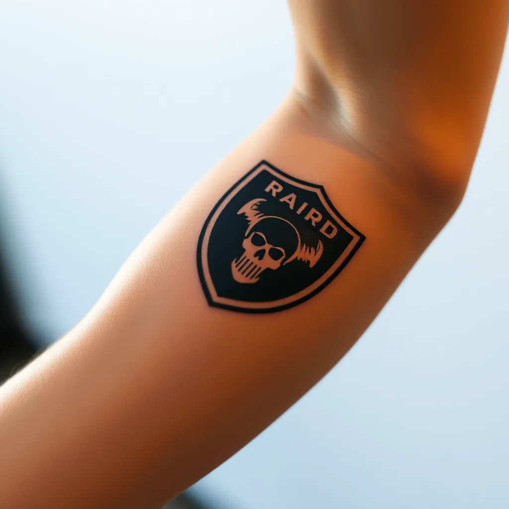 First Tattoo Inspired by My Favorite Game's Raid Logo : LevelUpTalk