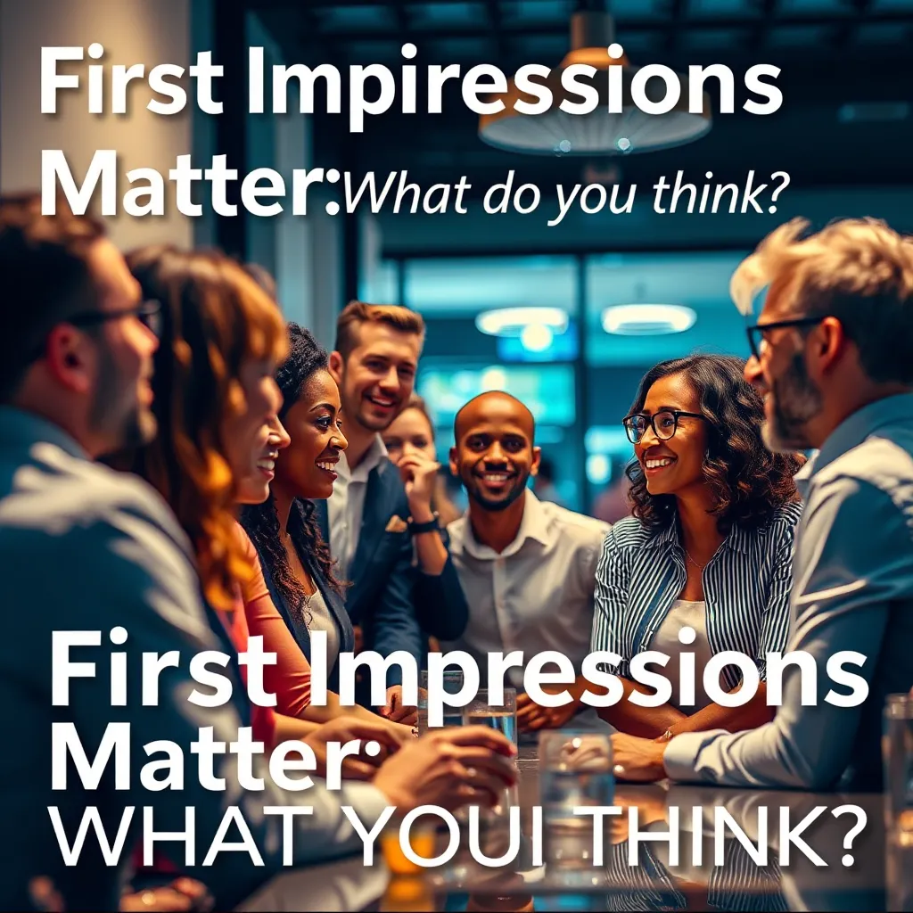 First Impressions Matter: What Do You Think? : LevelUpTalk