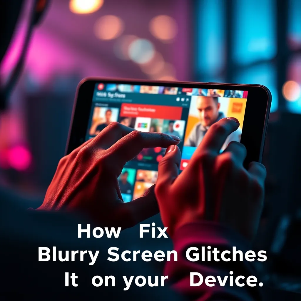 How to Fix Blurry Screen Glitches on Your Device : LevelUpTalk