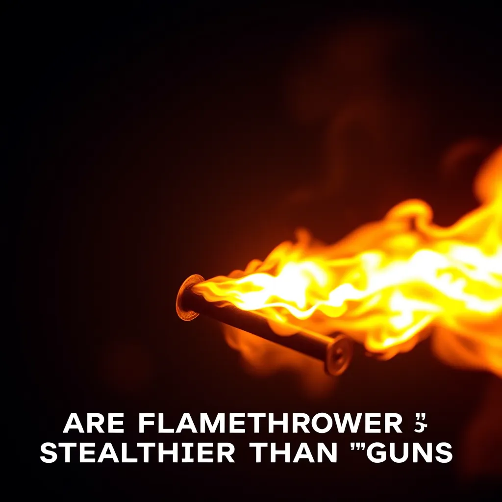 Are Flamethrowers Stealthier Than Guns? The Noise Debate : LevelUpTalk