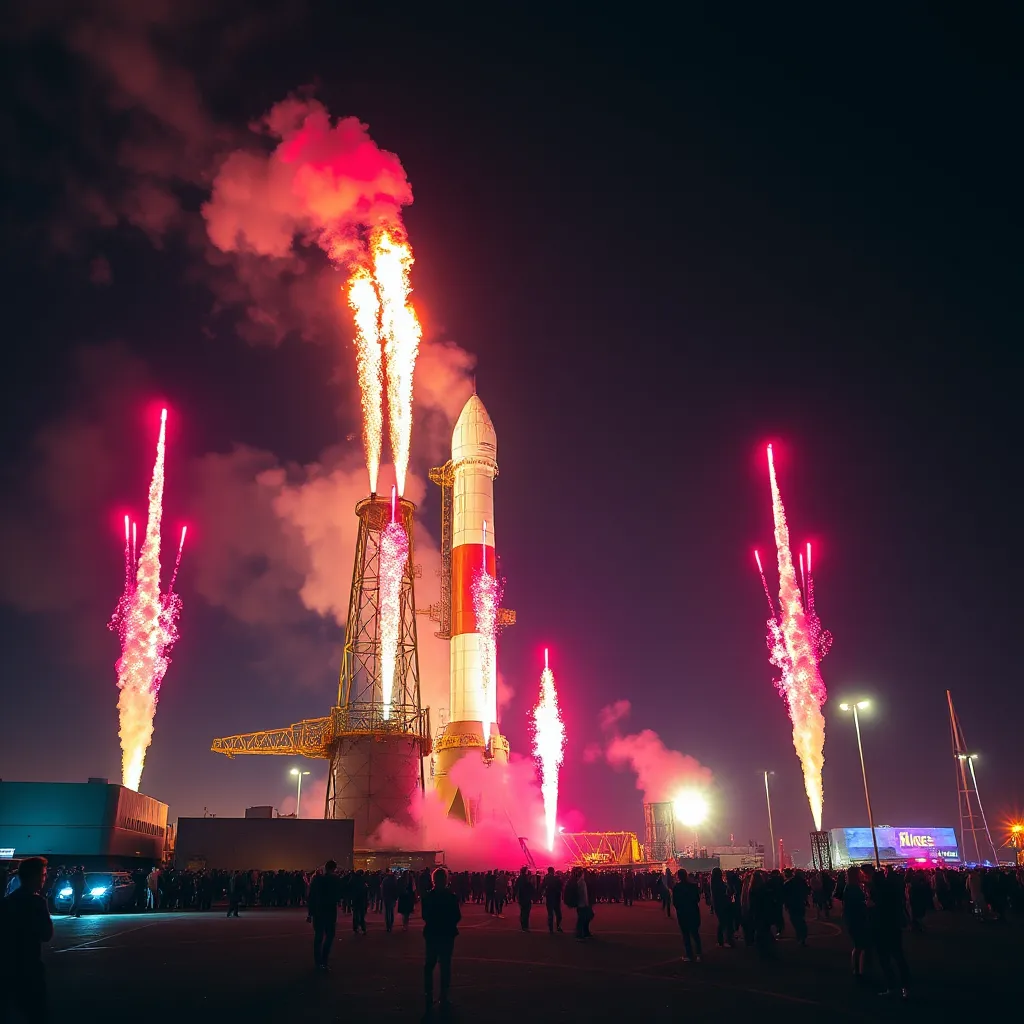 130+ Flares Light Up Spaceport Launch Towers : LevelUpTalk