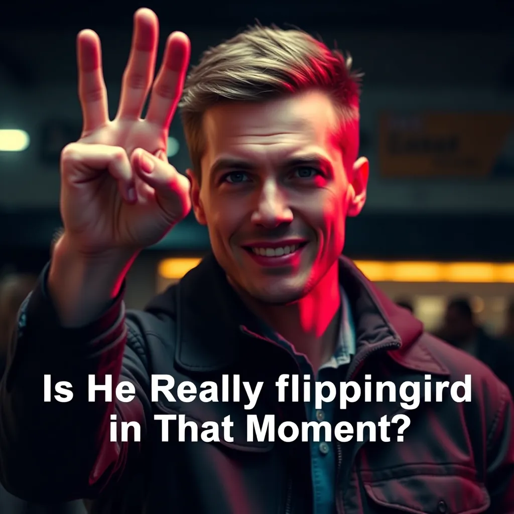 Is He Really Flipping the Bird in That Moment? : LevelUpTalk
