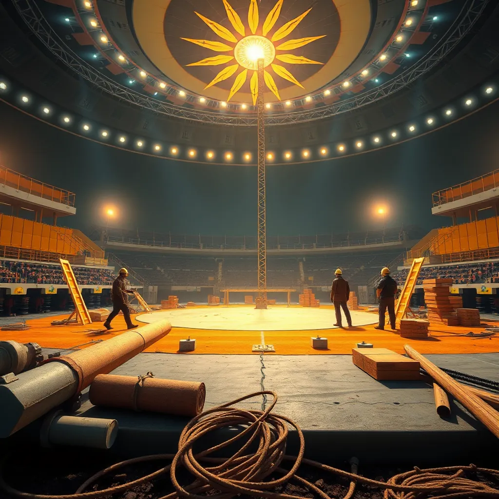 Completion of the Floor for Sun Goddess Arena Project : LevelUpTalk