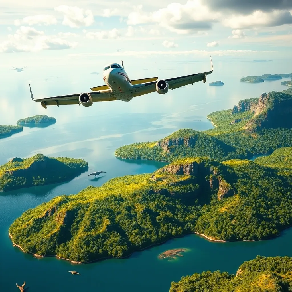 Explore Jurassic Park Islands and Dinosaurs in Flight Simulator ...