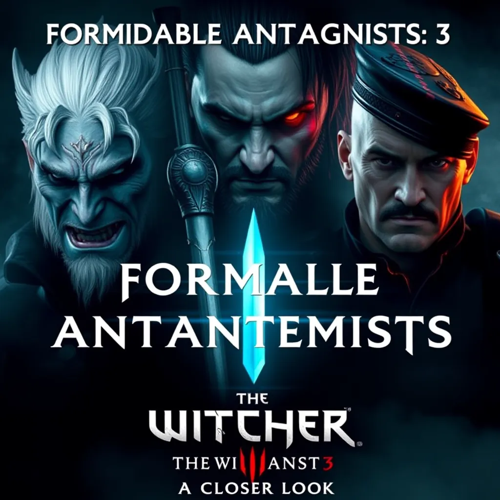 Top Antagonists in The Witcher 3: A Closer Look : LevelUpTalk