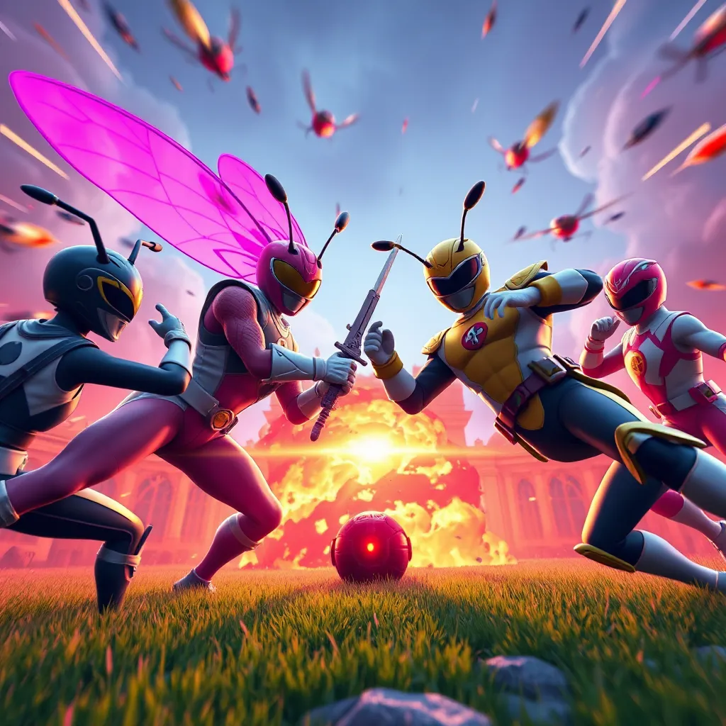 Epic Showdown: Fortnite's Bad Bugs vs Power Rangers : LevelUpTalk