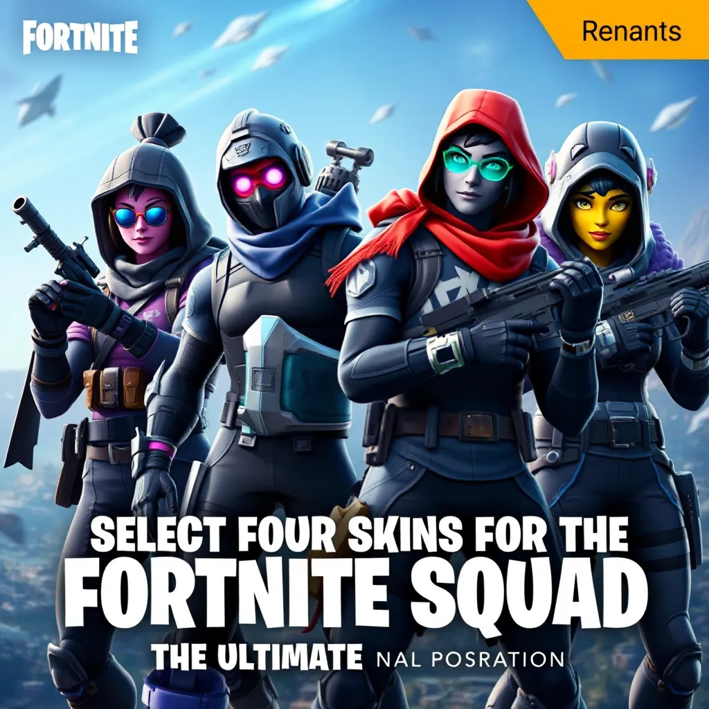 Select Four Skins for the Ultimate Fortnite Squad : LevelUpTalk