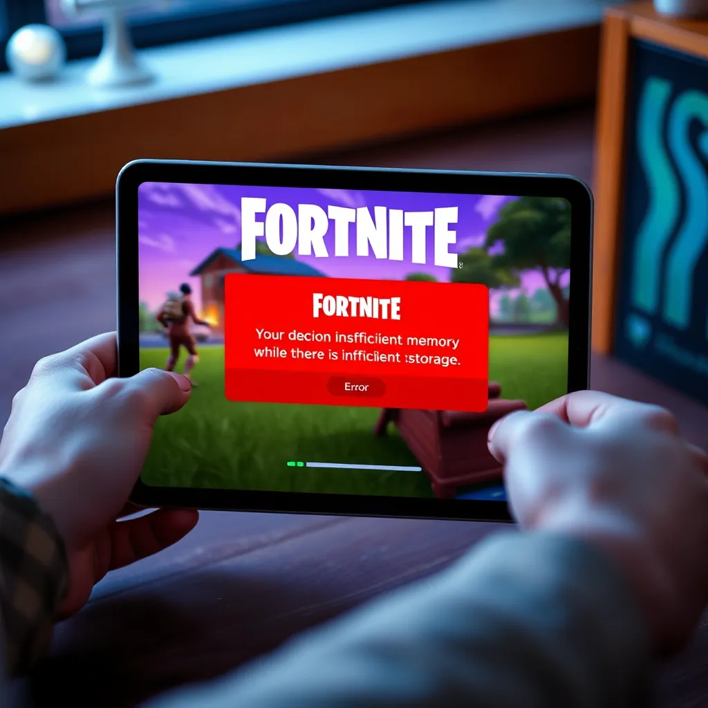 Fortnite Error: iPad Shows Insufficient Memory Issue : LevelUpTalk