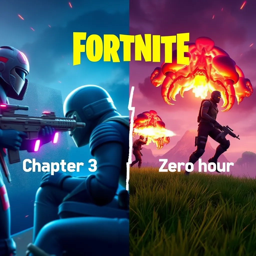 Comparing Fortnite Chapter 3 Fracture and Chapter 6 Zero Hour Live ...