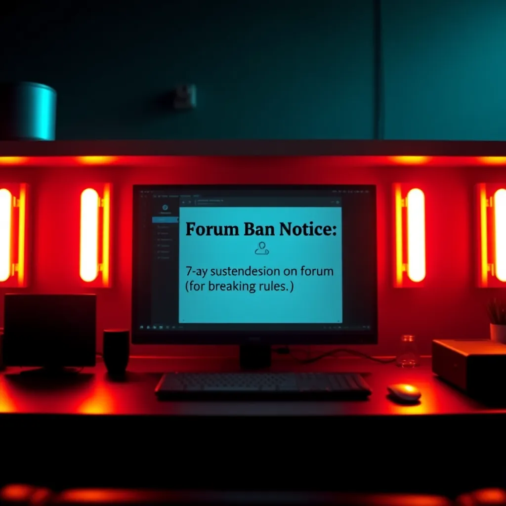 User Faces Only 7-Day Ban on Forum for Rules Violation : LevelUpTalk