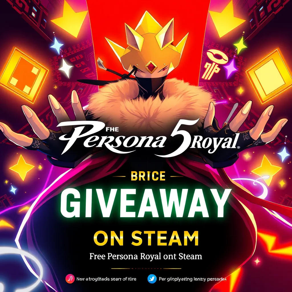Giveaway Alert: Free Persona 5 Royal on Steam : LevelUpTalk