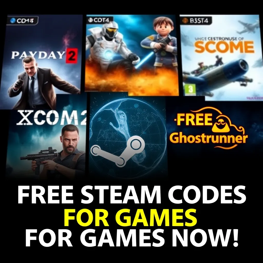 Claim Your Free Steam Codes for Games Now! : LevelUpTalk