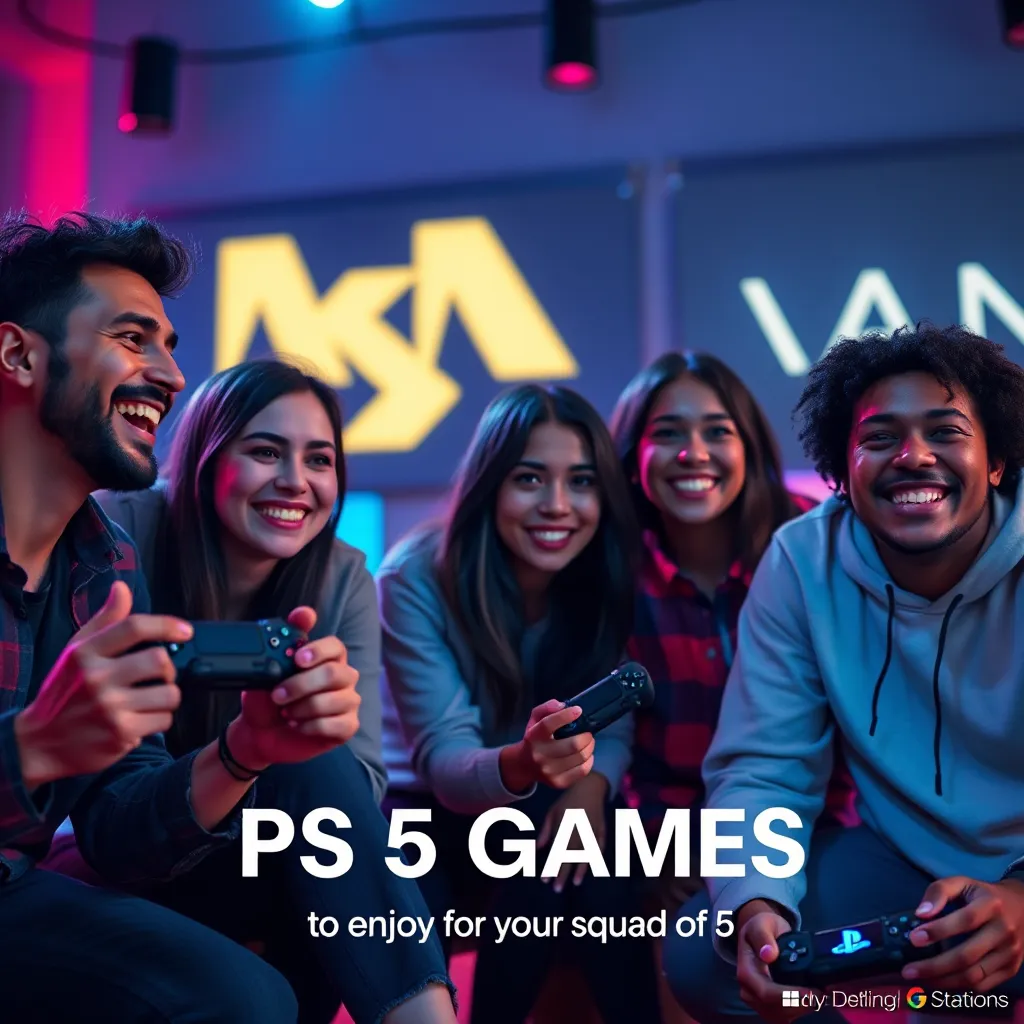Top 5 PS5 Games to Enjoy with Your Squad of 5 : LevelUpTalk