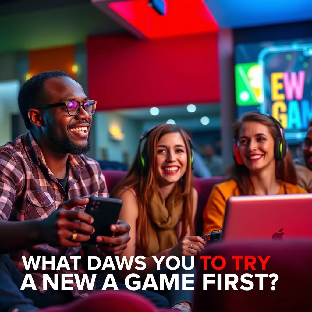 What Draws You to Try a New Game First? : LevelUpTalk