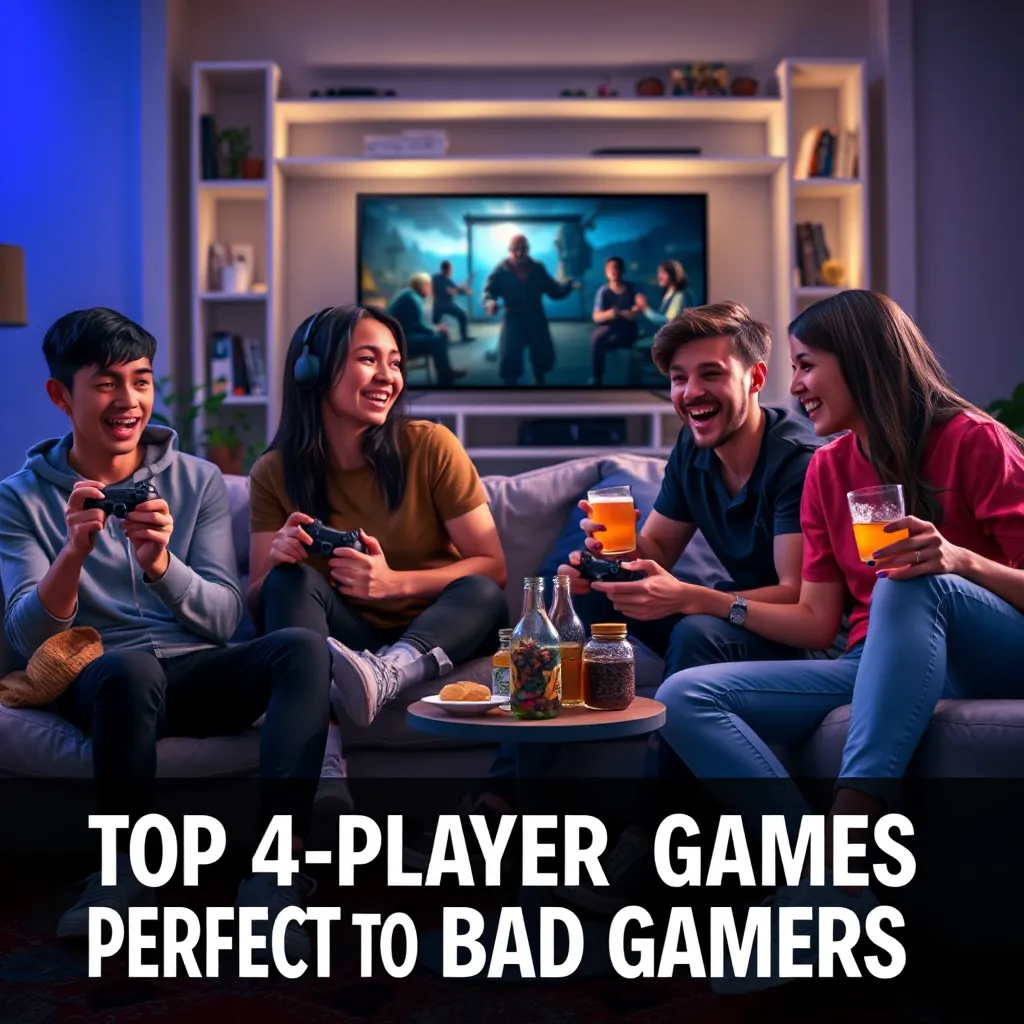 Top 4-Player Coop Games Perfect for Bad Gamers : LevelUpTalk