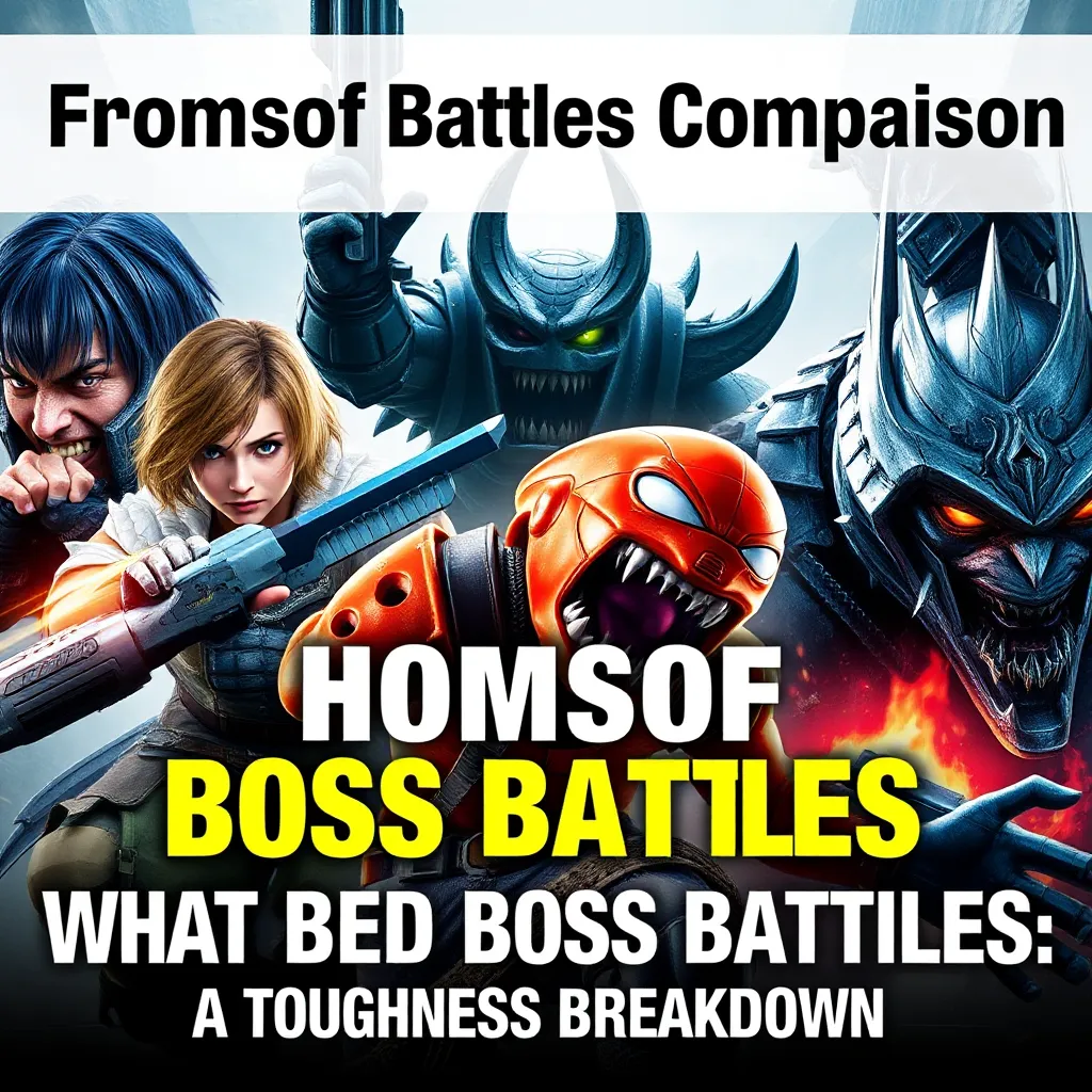 Fromsoft Boss Battles Compared: A Toughness Breakdown : LevelUpTalk