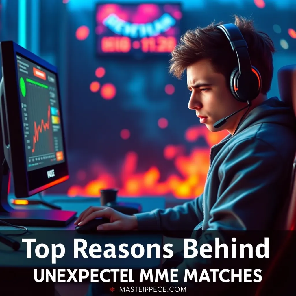 Top Reasons Behind Unexpected Game Matches : LevelUpTalk