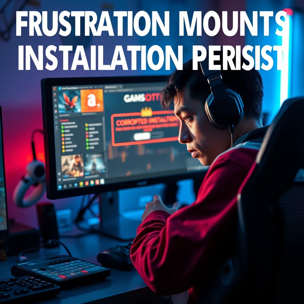 Frustration Mounts: Corrupted Installation Error Persist : LevelUpTalk