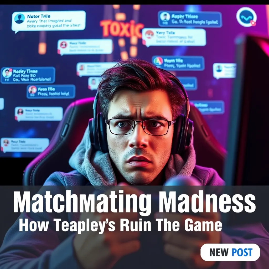 Matchmaking Madness: How Toxic Players Ruin the Game : LevelUpTalk