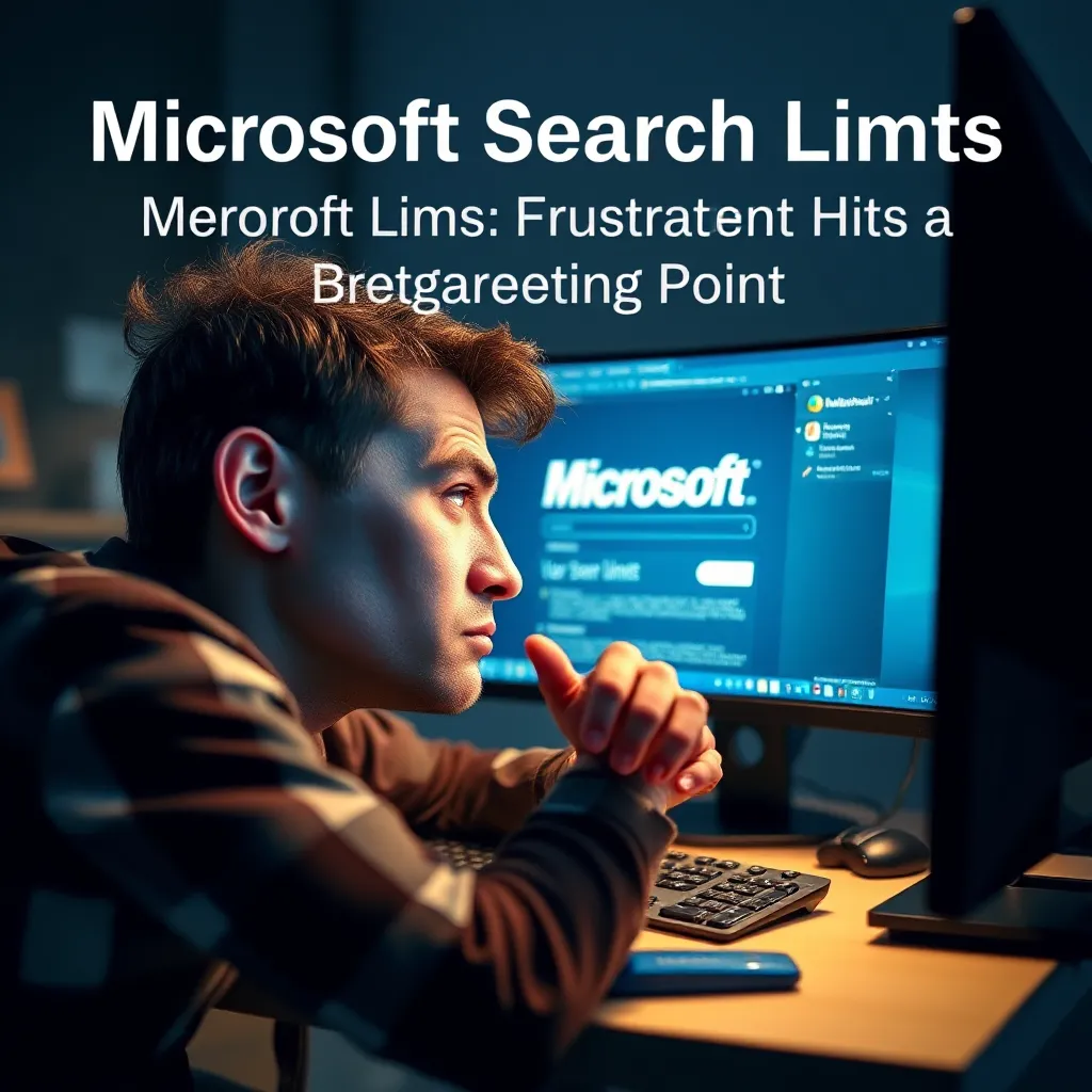 Microsoft Search Limits: Frustration Hits a Breaking Point : LevelUpTalk
