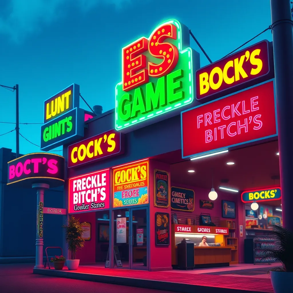 Blunt and Bold: Outrageous Store Names in Games : LevelUpTalk