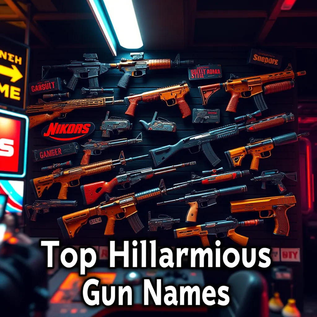 Top Hilarious Gun Names in Gaming That Will Make You Laugh : LevelUpTalk