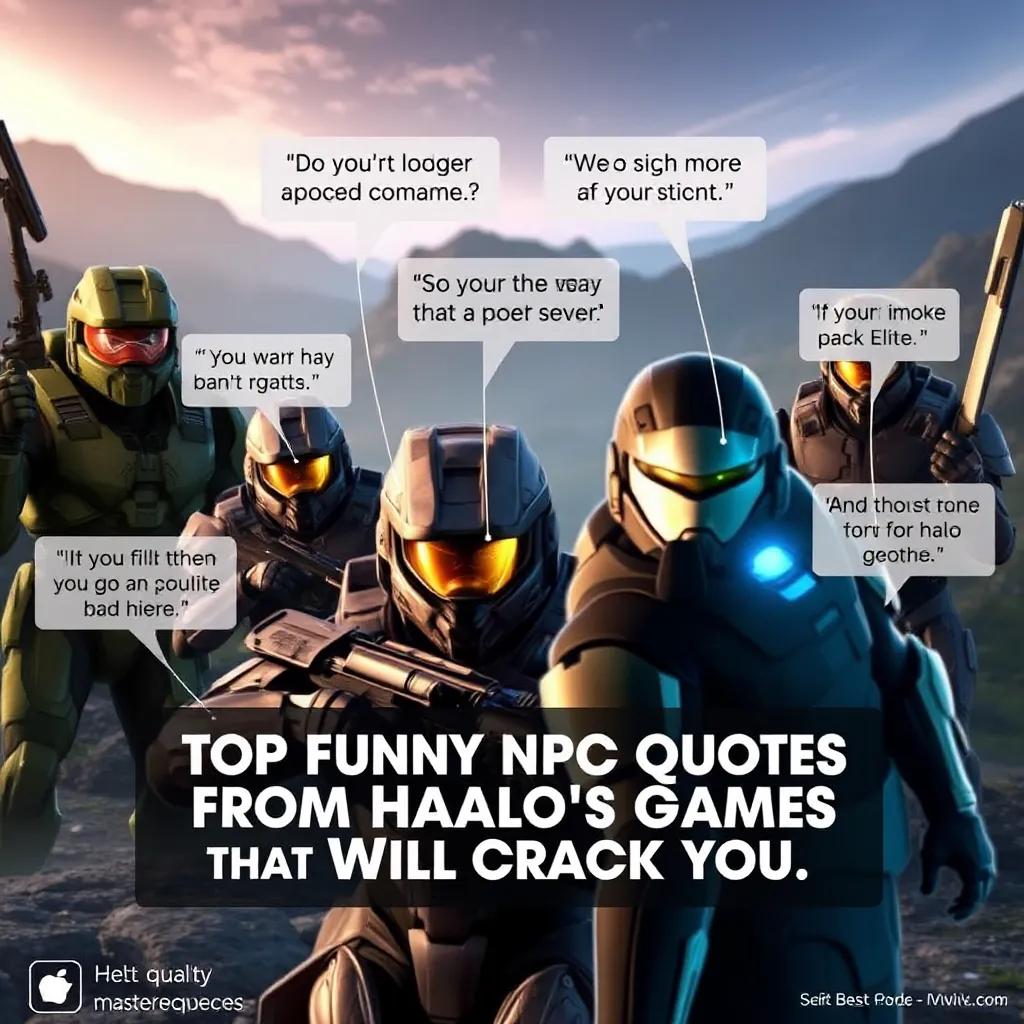 Top Funny NPC Quotes from Halo Games that Will Crack You Up : LevelUpTalk