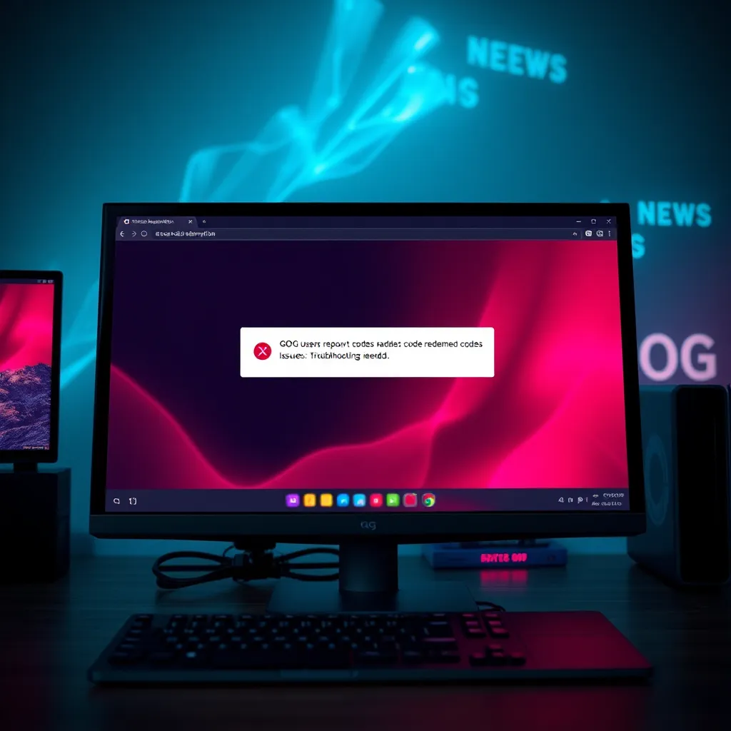 GOG Users Report Redeemed Codes Issue: Troubleshooting Needed : LevelUpTalk