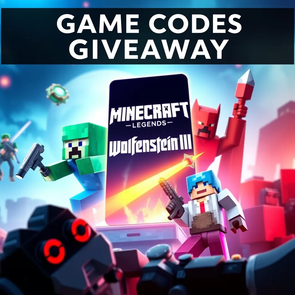 Enter to Win 3 Game Codes: Minecraft, Wolfenstein, Ashford : LevelUpTalk
