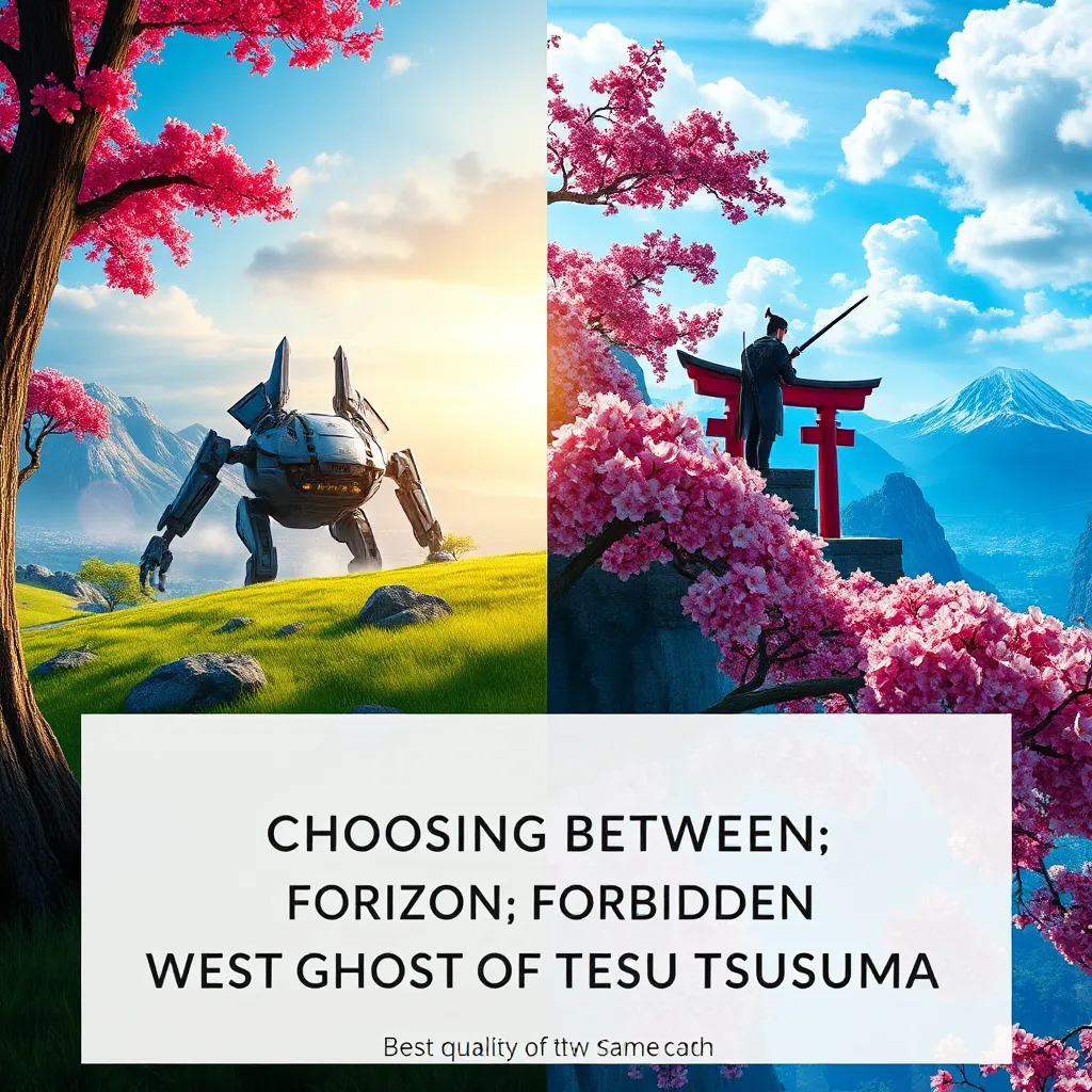 Choosing Between Horizon: Forbidden West and Ghost of Tsushima ...