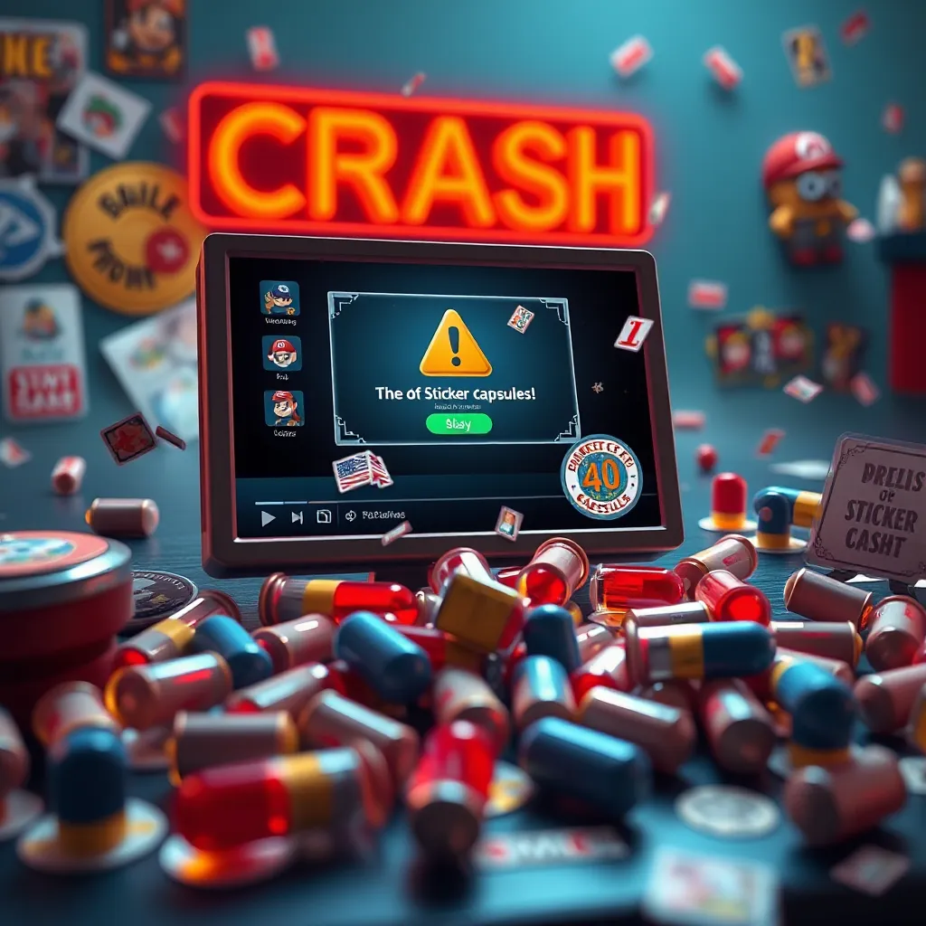 Unexpected 40 Sticker Capsules: Game Crash Mystery Explained : LevelUpTalk