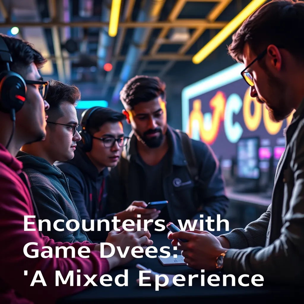 Encounters with Game Developers: A Mixed Experience : LevelUpTalk